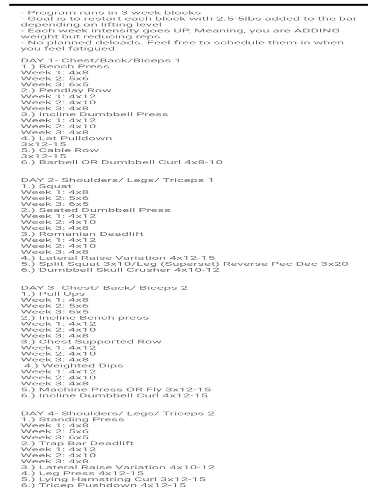 Will Tennyson Workout Program