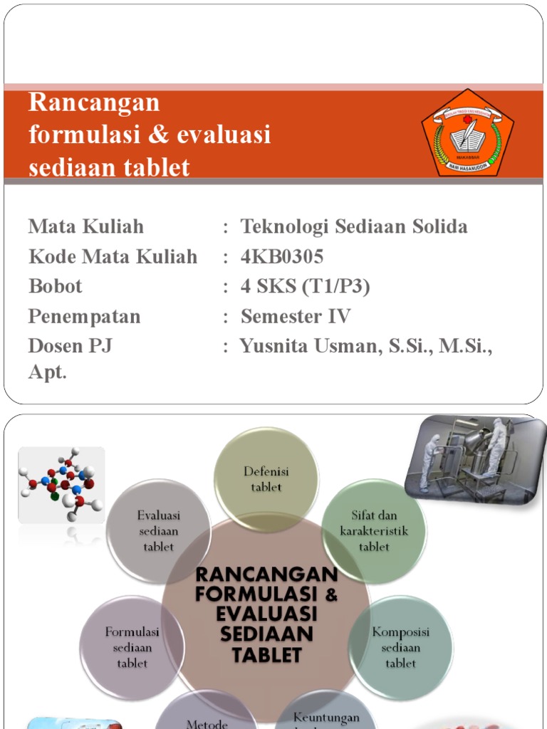 Teori Rancangan Formulasi Tablet | PDF