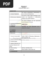 Volume Calculation Lesson Plan | PDF | Volume | Lesson Plan