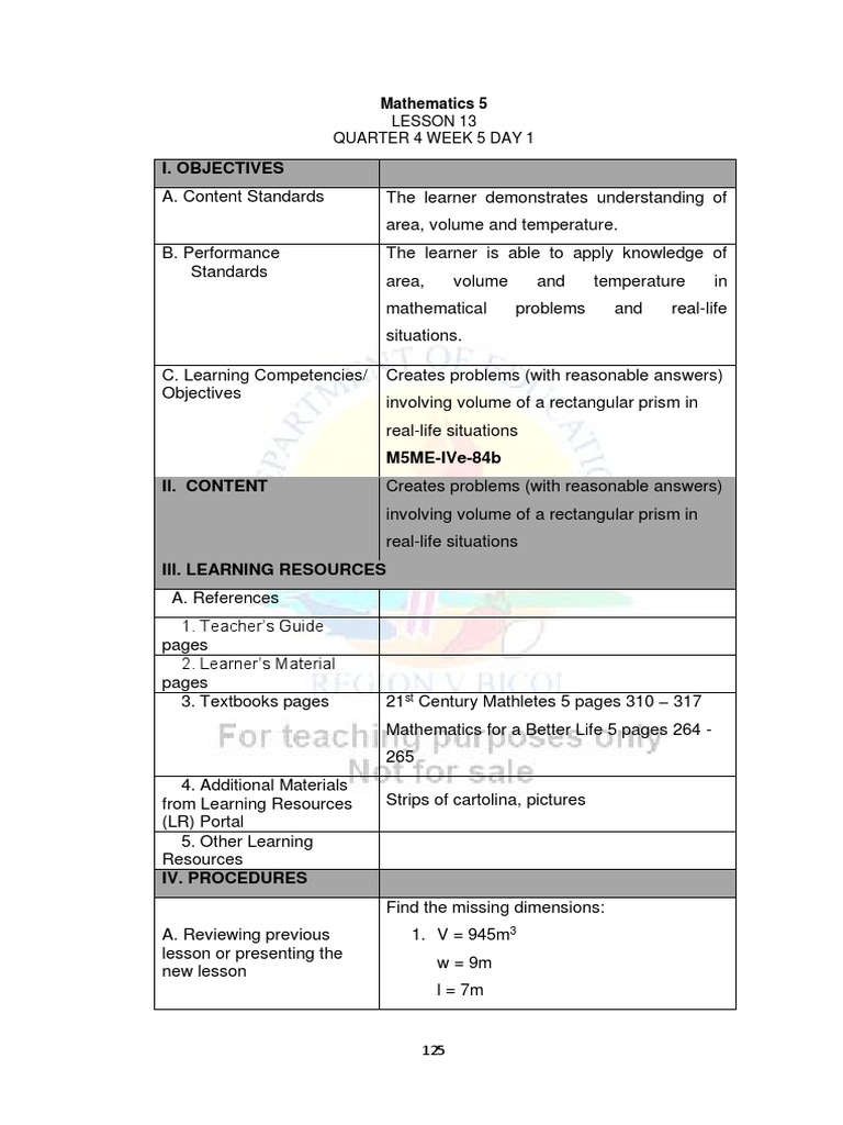 Mathematics 5-Q4-w5 | PDF | Thermometer | Temperature