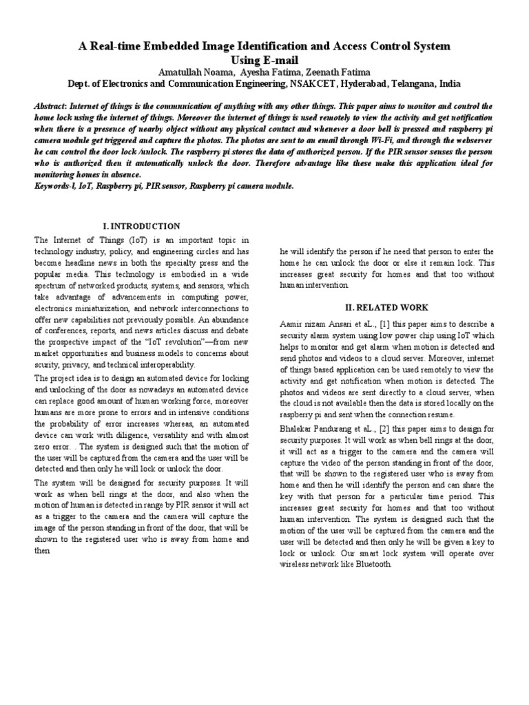 Amatullah Paper | PDF | Internet Of Things | Piezoelectricity