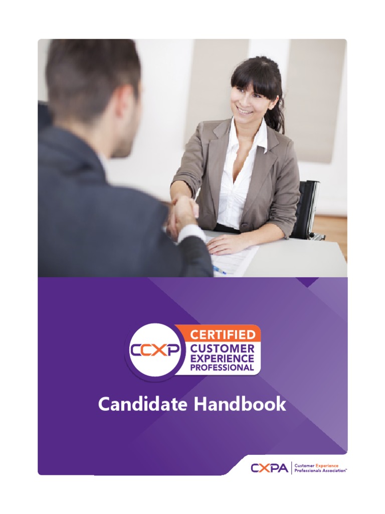 CCXP Certification Candidate Handbook | PDF | Competence (Human ...