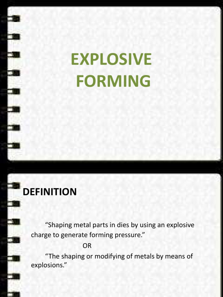 Explosiveforming 161025141603 | PDF | Sheet Metal | Rocket Engine
