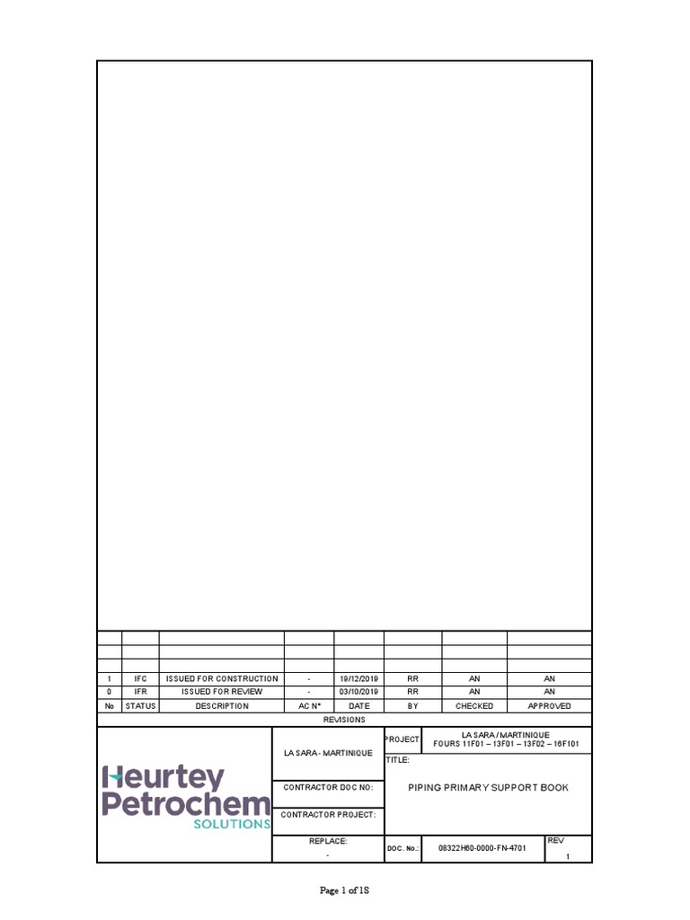 Piping Primary Support Book: DOC. No. | PDF | Pipe (Fluid Conveyance ...