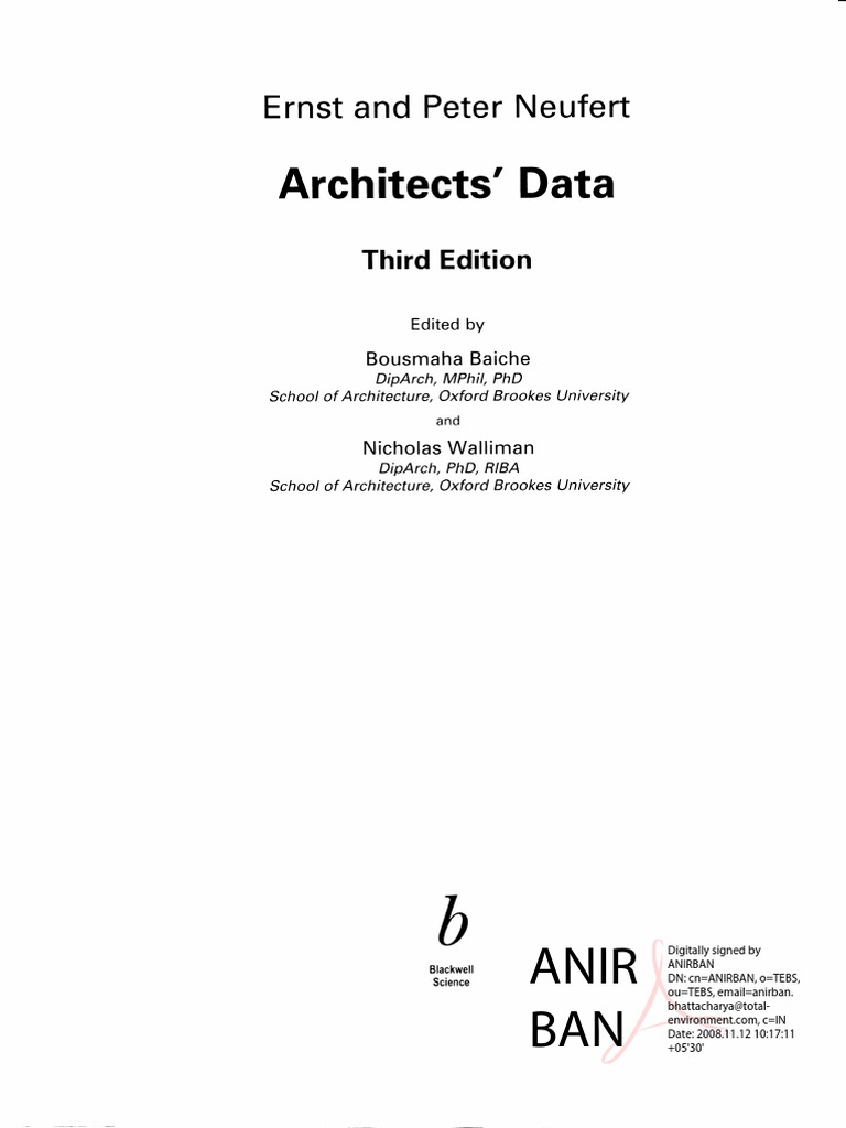 (Architecture Ebook) Neufert 3 Edition 4 PDF | PDF