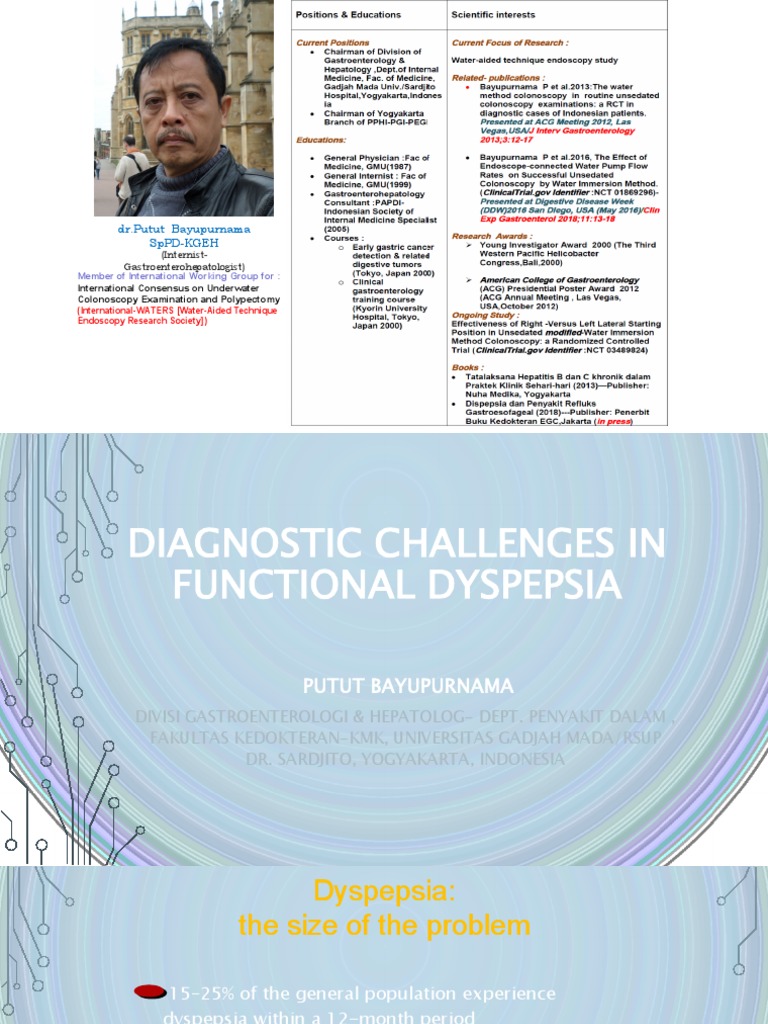 DR Putut B - Slide-Diagnostic Challenges in Functional Dyspepsia - (PIN PAPDI 2019) - PDF | PDF ...