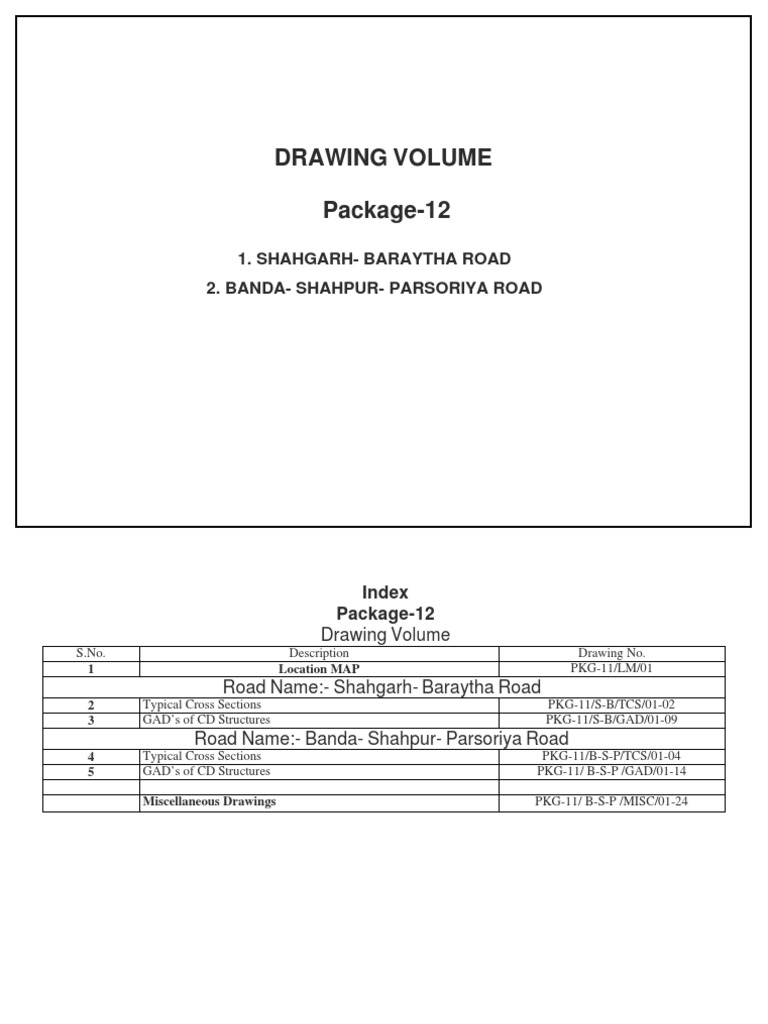 Road Design Drawings Package-12 | PDF | Street | Transport Safety