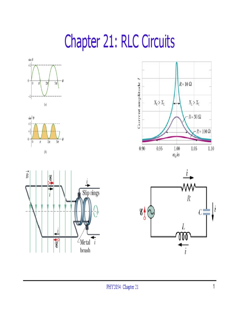 RLC Circuits PDF | PDF | Transformer | Capacitor