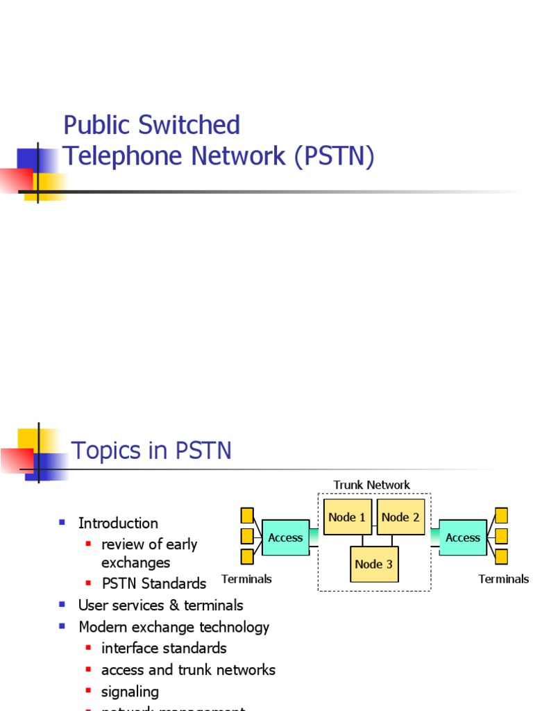 Public Switched Telephone Network (PSTN) | PDF | Public Switched ...