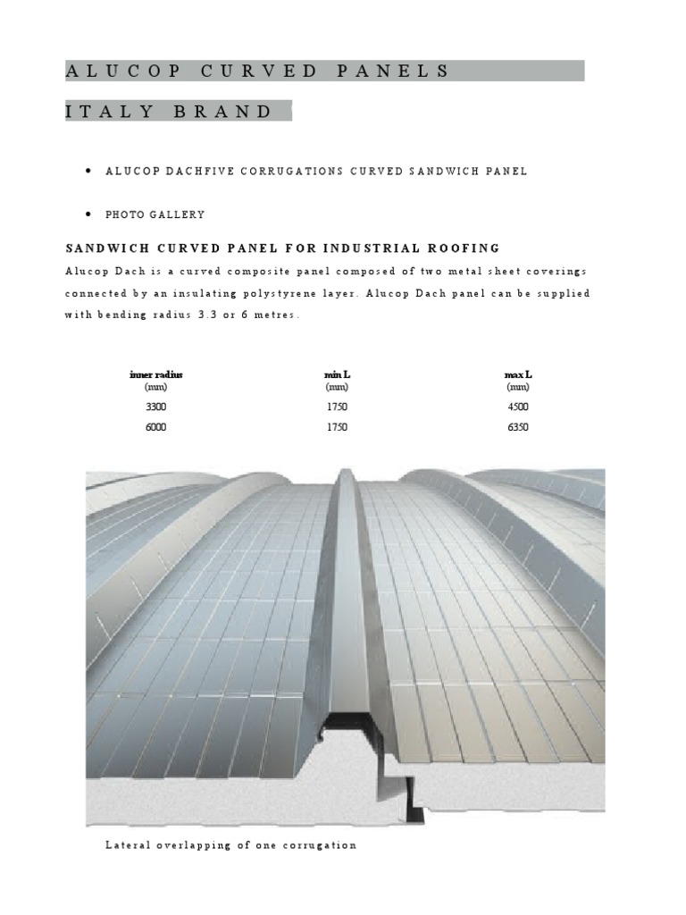 Alucop Curved Panels | PDF