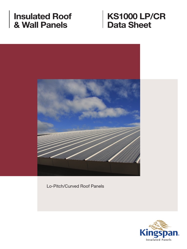 Kingspan Lo-Pitch Roof Panel KS1000 LP-CR Datasheet 112013 NZ en | PDF ...