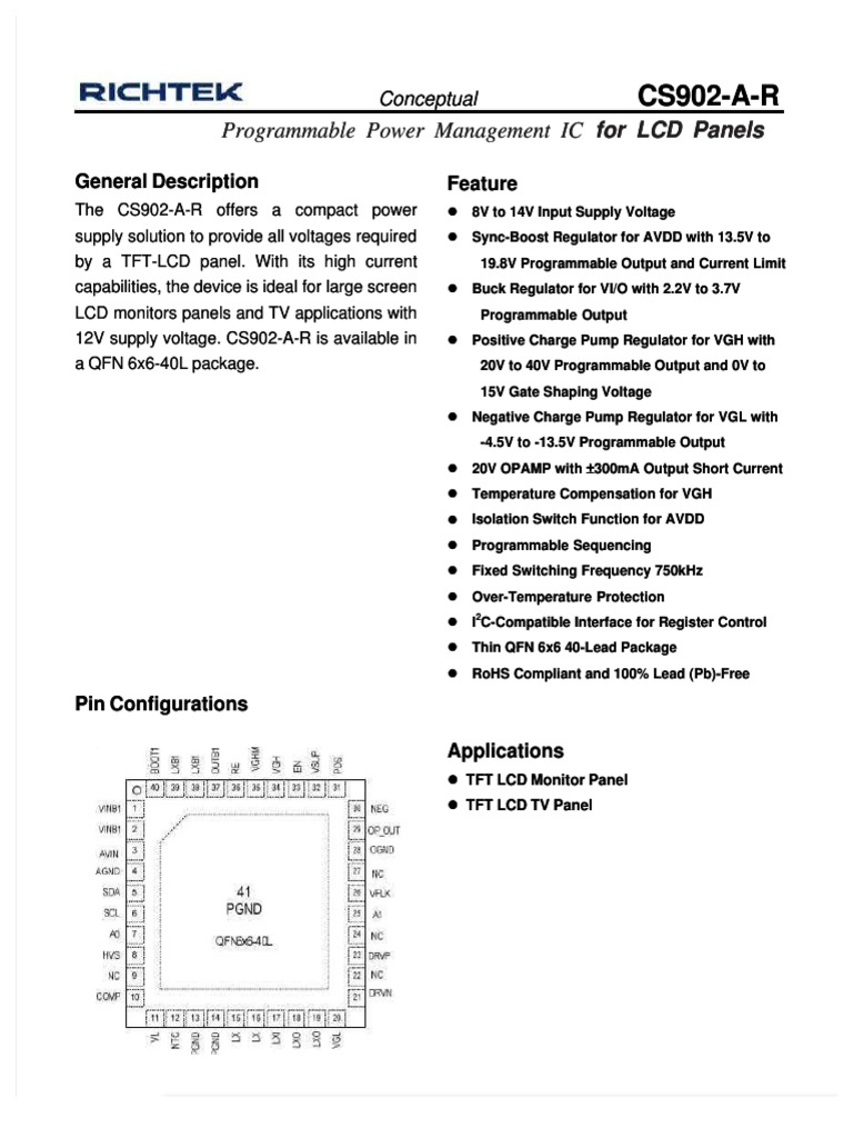 CS902-A-R CS902-A-R: Programmable Power Management IC | PDF ...