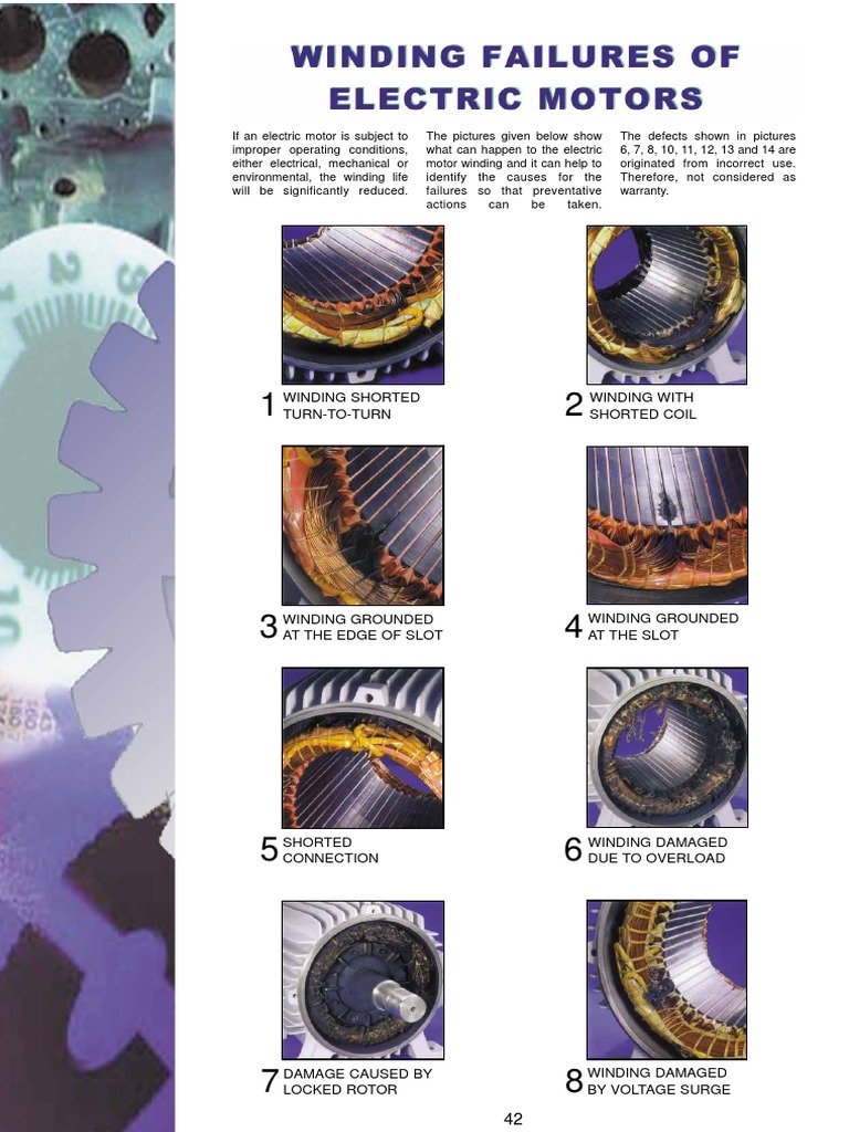 Electric motor winding failures and causes | PDF | Electric Motor | Power Supply