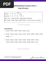 Mohana Ragam | PDF | Classical And Art Music Traditions | Melody