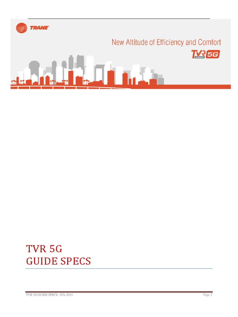 Guide Specifications - TVR Inverter EN | PDF | Heat Exchanger | Duct (Flow)