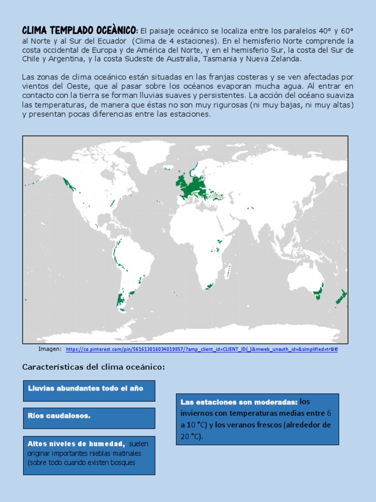 Clima Oceánico | PDF | Clima oceánico | Clima