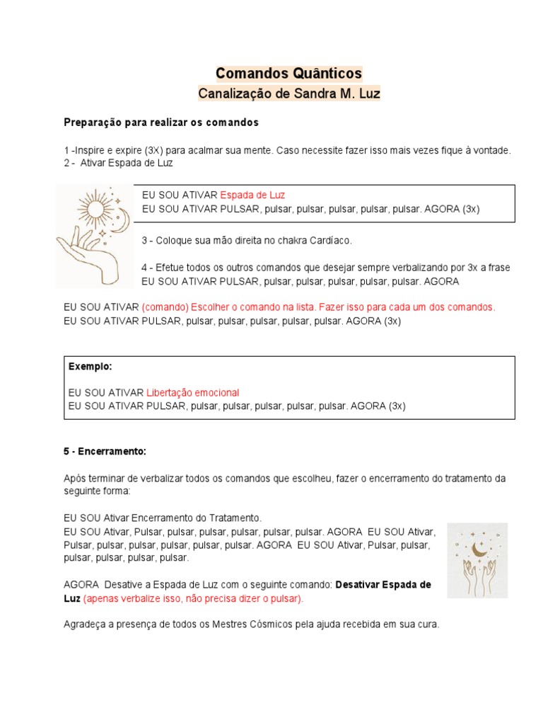 Resumo Comandos Quânticos Pdf
