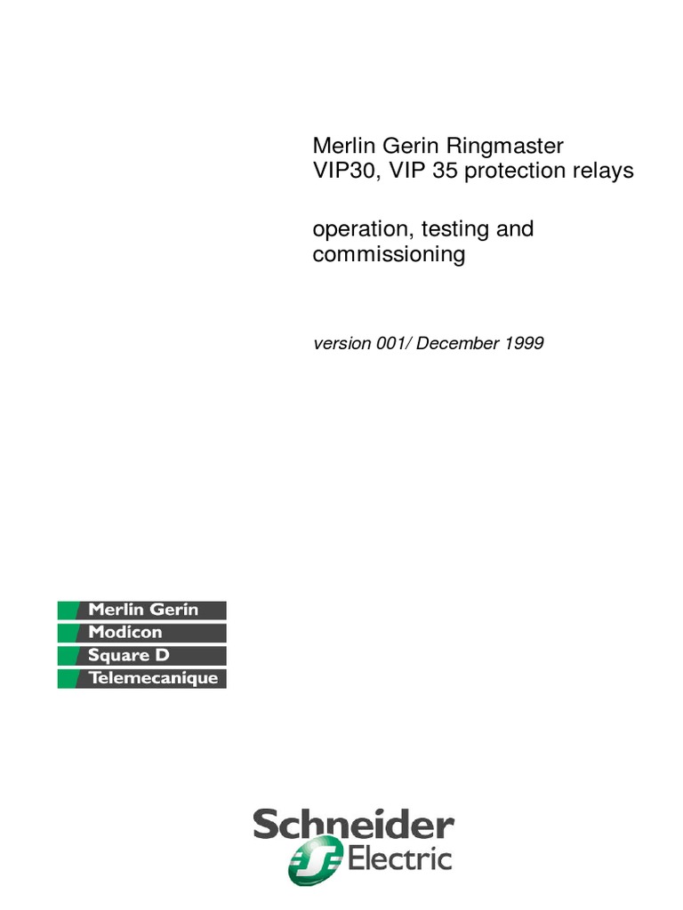 Vip30 35 PDF | PDF | Transformer | Relay