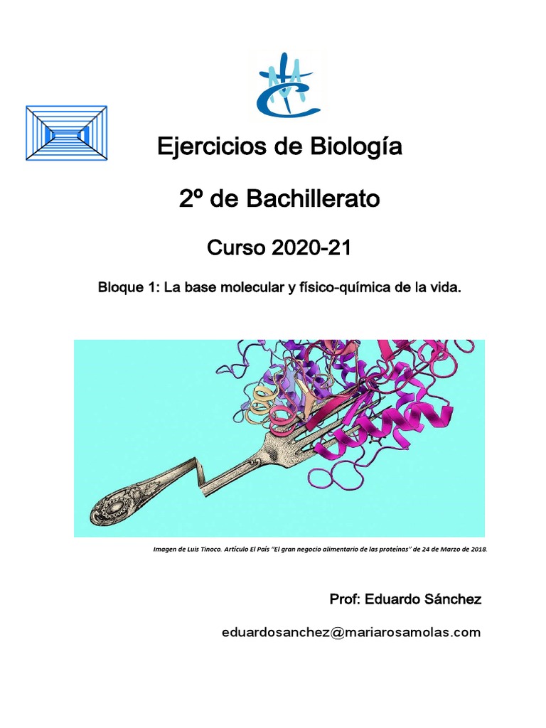 Ejercicios Bloque1 | PDF | Enzima | Lípido