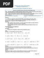 Design and Analysis of Algorithms MCQ With Answers PDF | PDF | Time ...