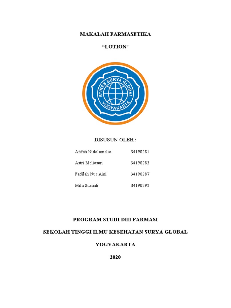 Farmasetika Lation | PDF