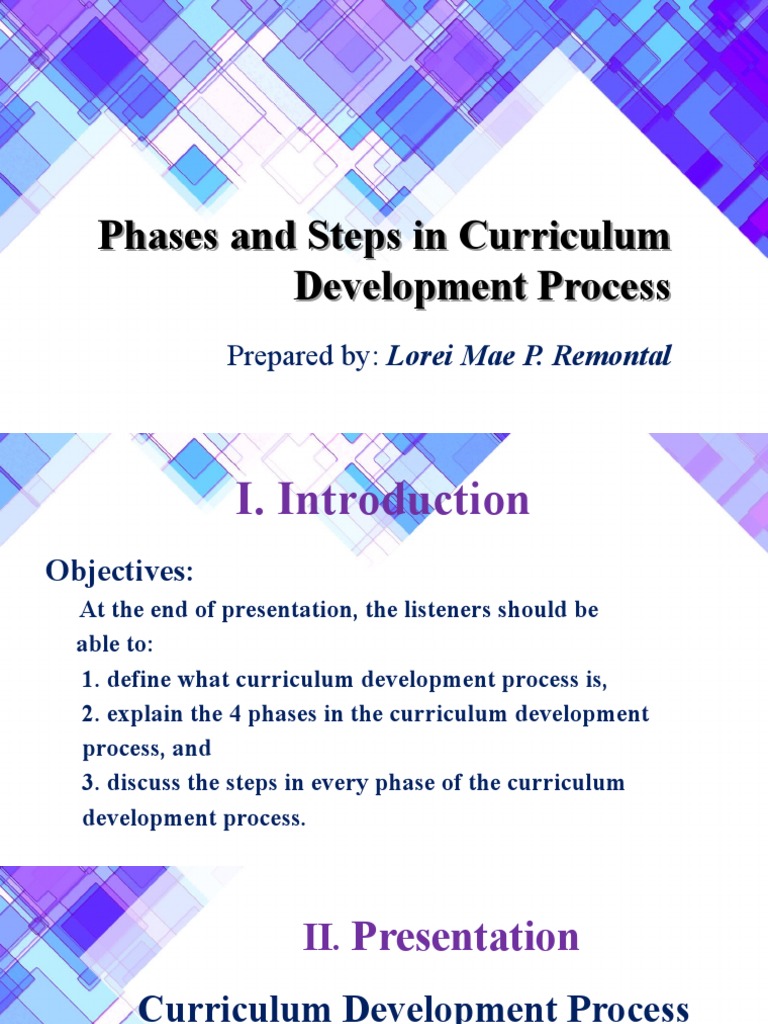 Phases and Steps in Curriculum Development Process | PDF | Curriculum ...