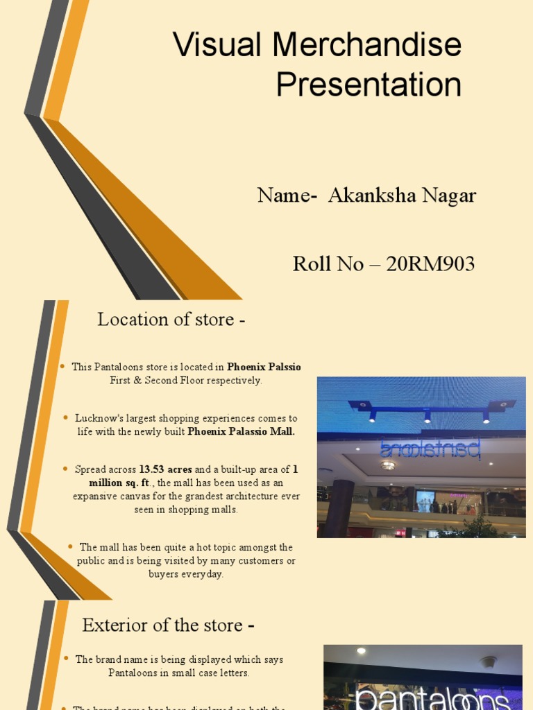 An Insightful Visual Analysis of Pantaloons Store Layout, Merchandising ...