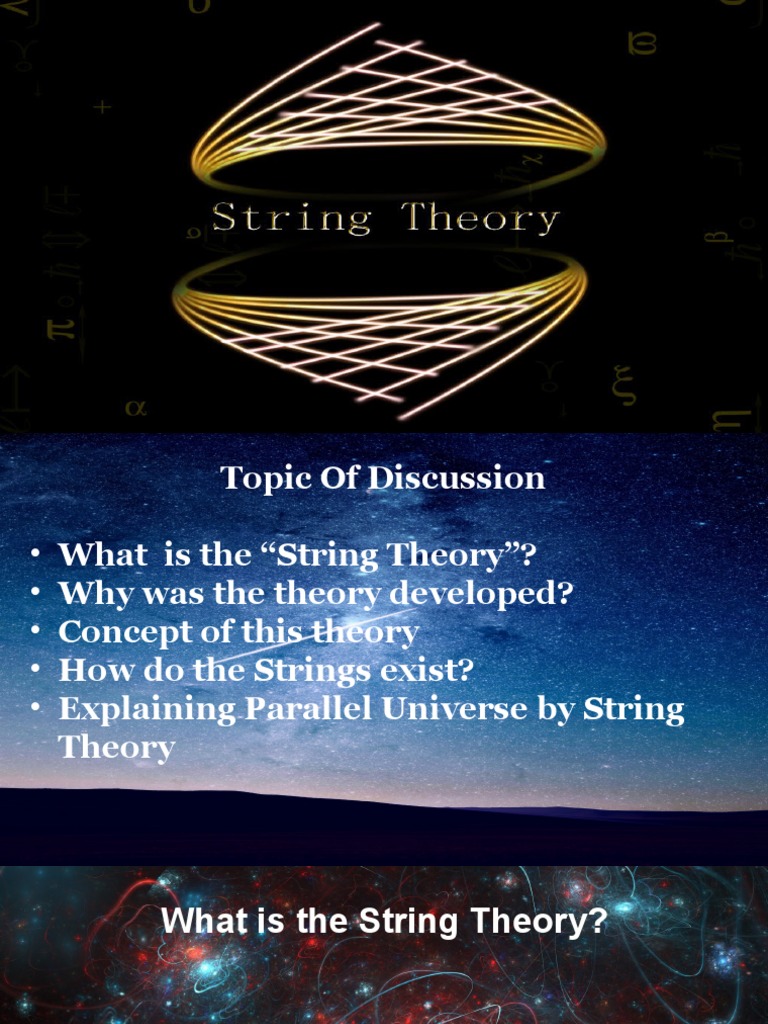 String Theory PPT (Final Model) | PDF | Philosophy | Science & Mathematics