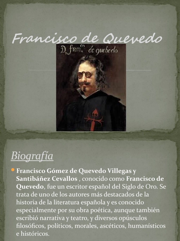 Francisco de Quevedo | PDF | Clásicos
