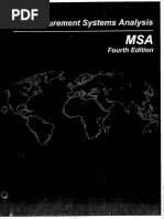 Measurement System Analysis (MSA) | PDF | Accuracy And Precision | Measurement