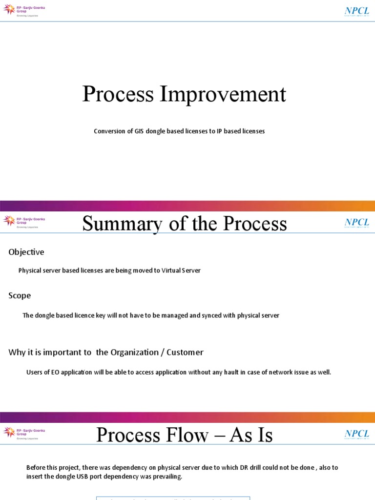 Process Improvement Template - ONS | PDF | Server (Computing) | Databases