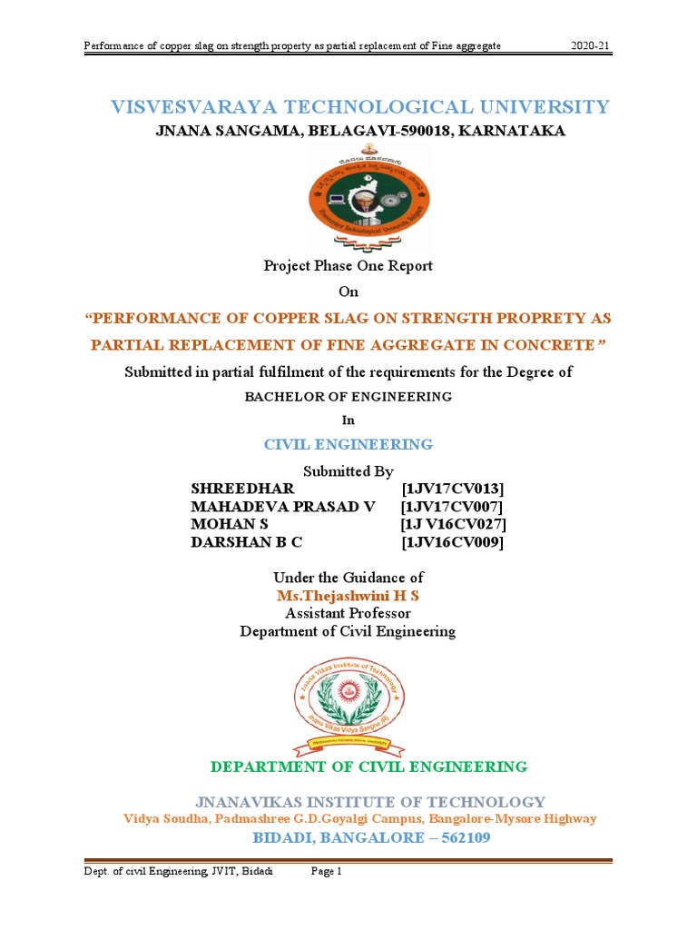 Copper Slag - Phase 1 | PDF | Construction Aggregate | Concrete