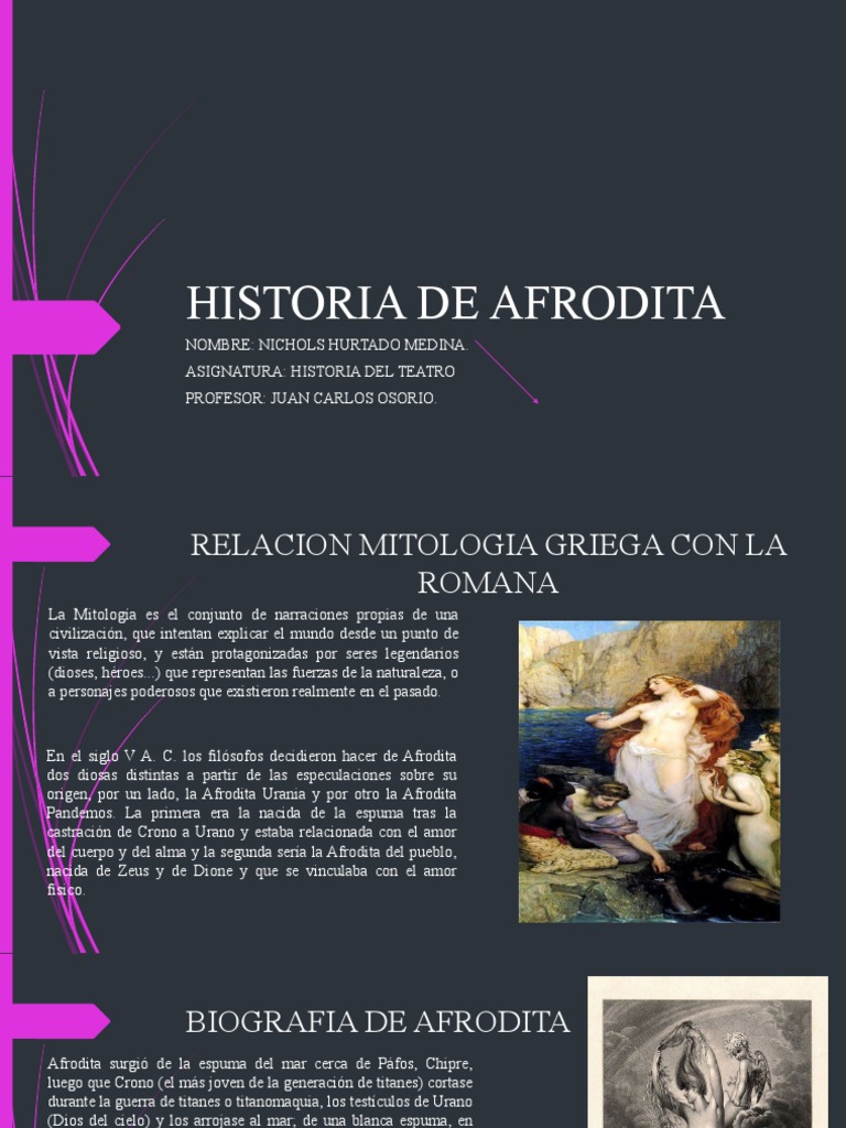 Afrodita De La Mitología Griega