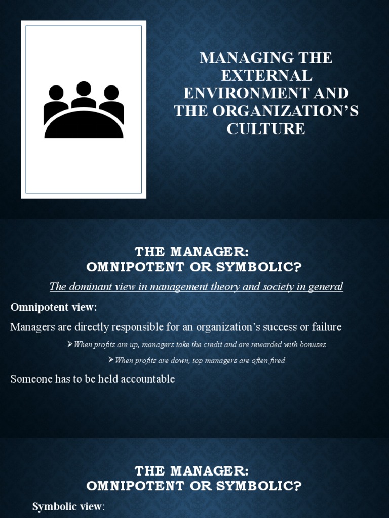 Managing The External Environment P1 | PDF | Economics | Business