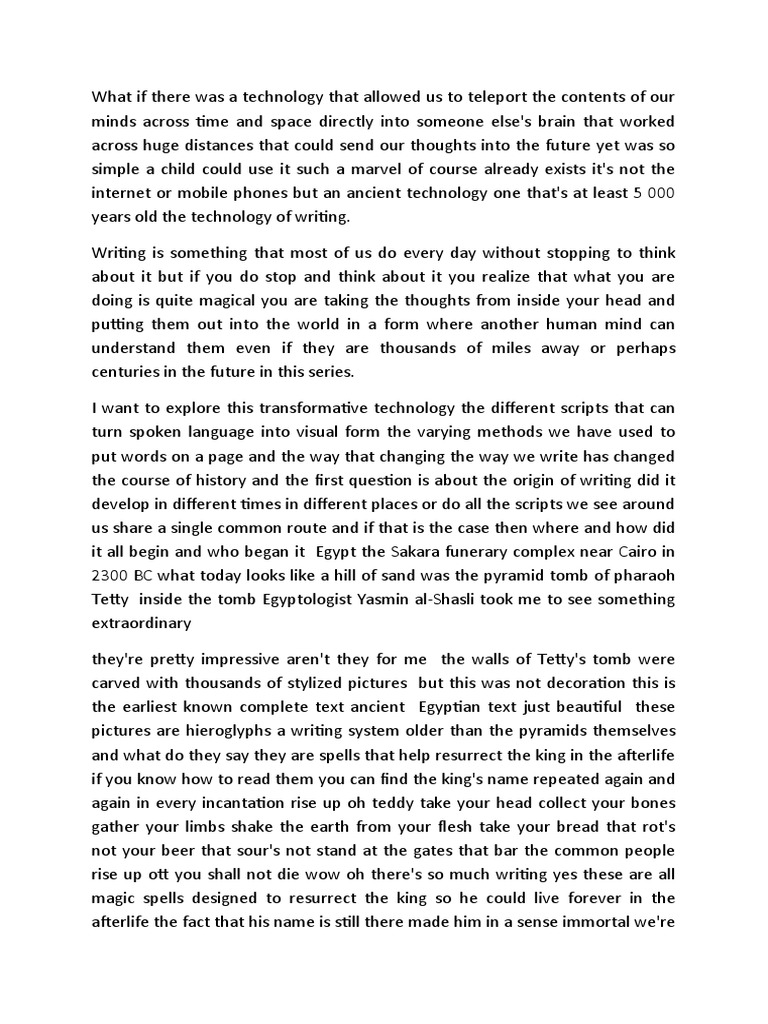 The Secret History of Writing | PDF | Alphabet | Egyptian Hieroglyphs