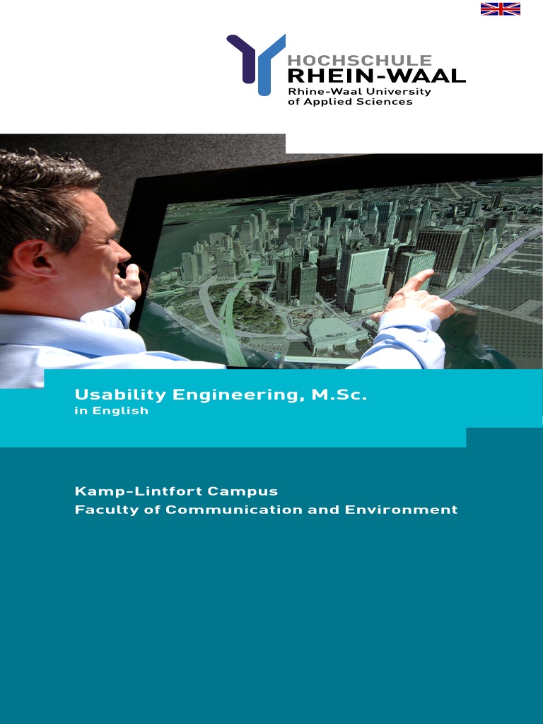 Usability Engineering, M.SC.: Kamp-Lintfort Campus Faculty of Communication and Environment ...