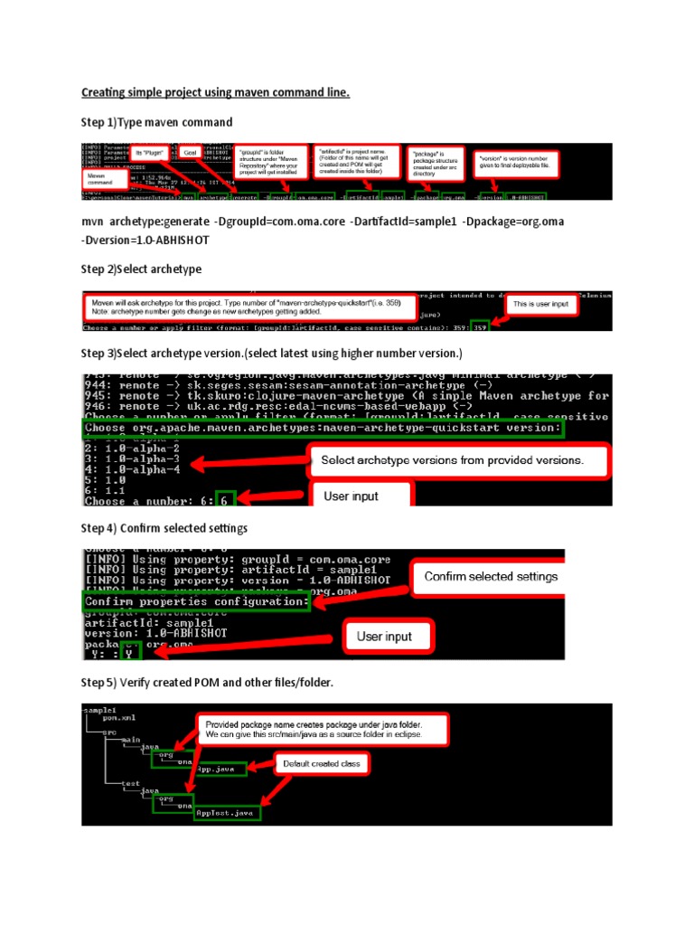 Creating Simple Project Using Maven Command Line | PDF | Java Platform ...