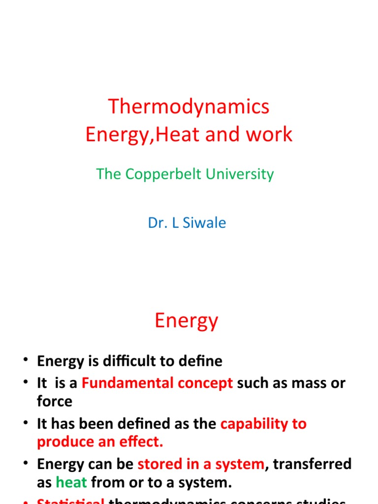 Understanding Thermodynamics Concepts | PDF | Heat Transfer | Thermal ...