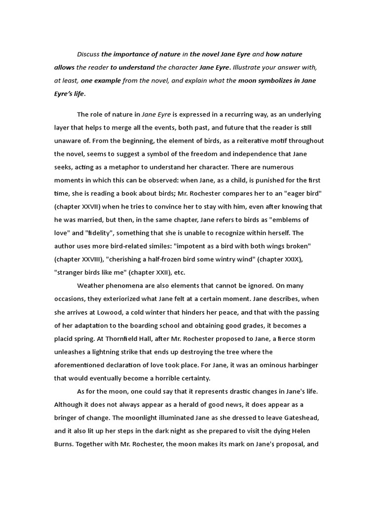 Jane Eyre Essay 3 | PDF | Jane Eyre | Novels