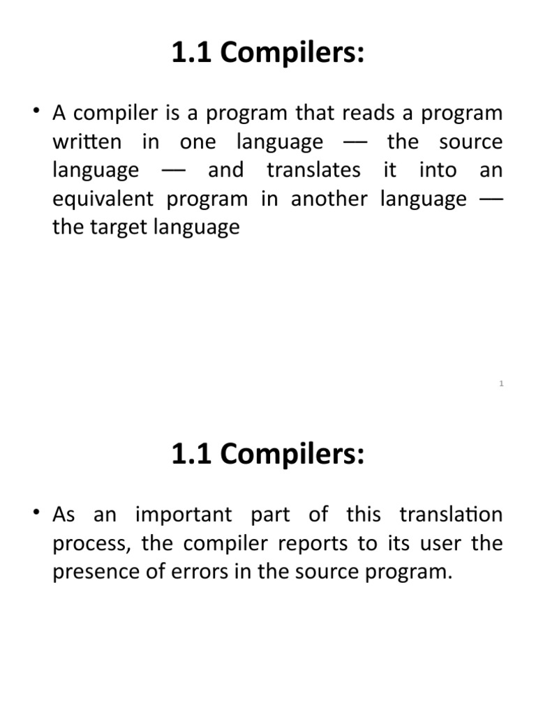 1.1 Compilers | PDF | Assembly Language | Parsing