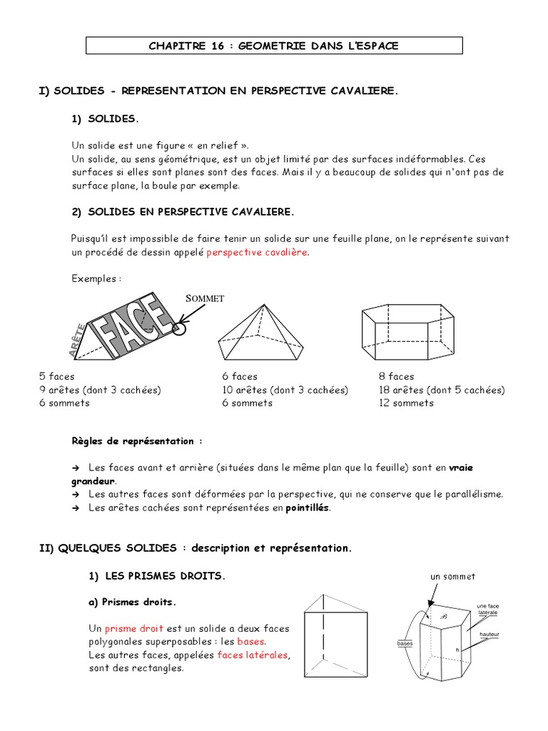 Espace | PDF | Triangle | Polytope