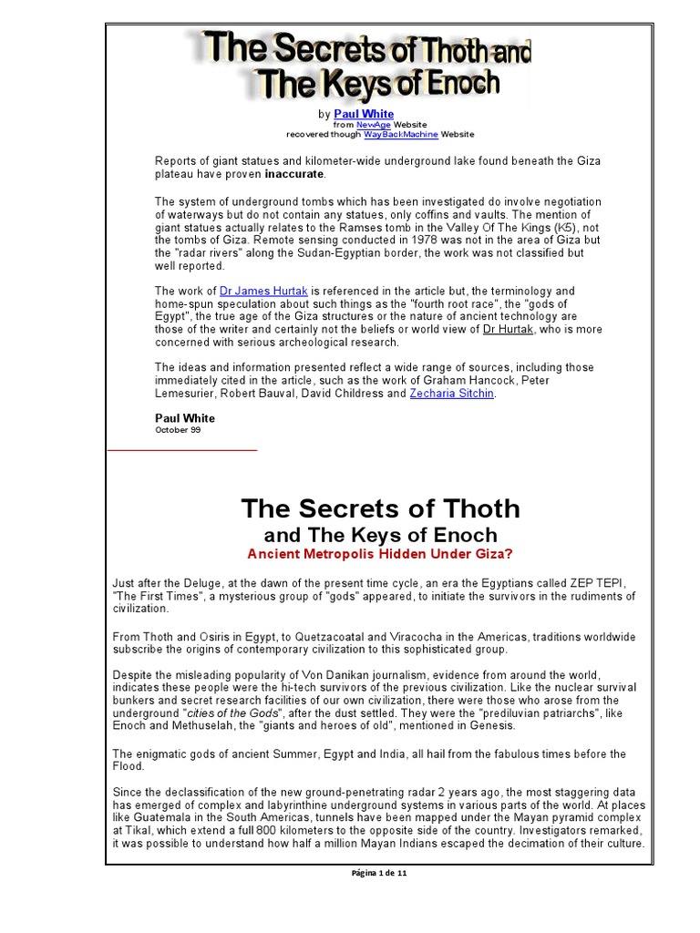 As Chaves de Enoch Artigos | PDF | Enoch (Ancestor Of Noah) | Bible As Chaves de Enoch Artigos | PDF | Enoch (Ancestor Of Noah) | Bible