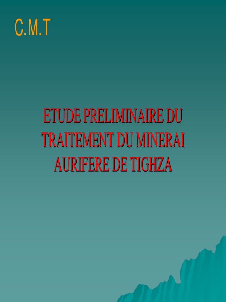 Gravrimetrie Flottation Cyanuration PDF | PDF | Or | Éléments chimiques