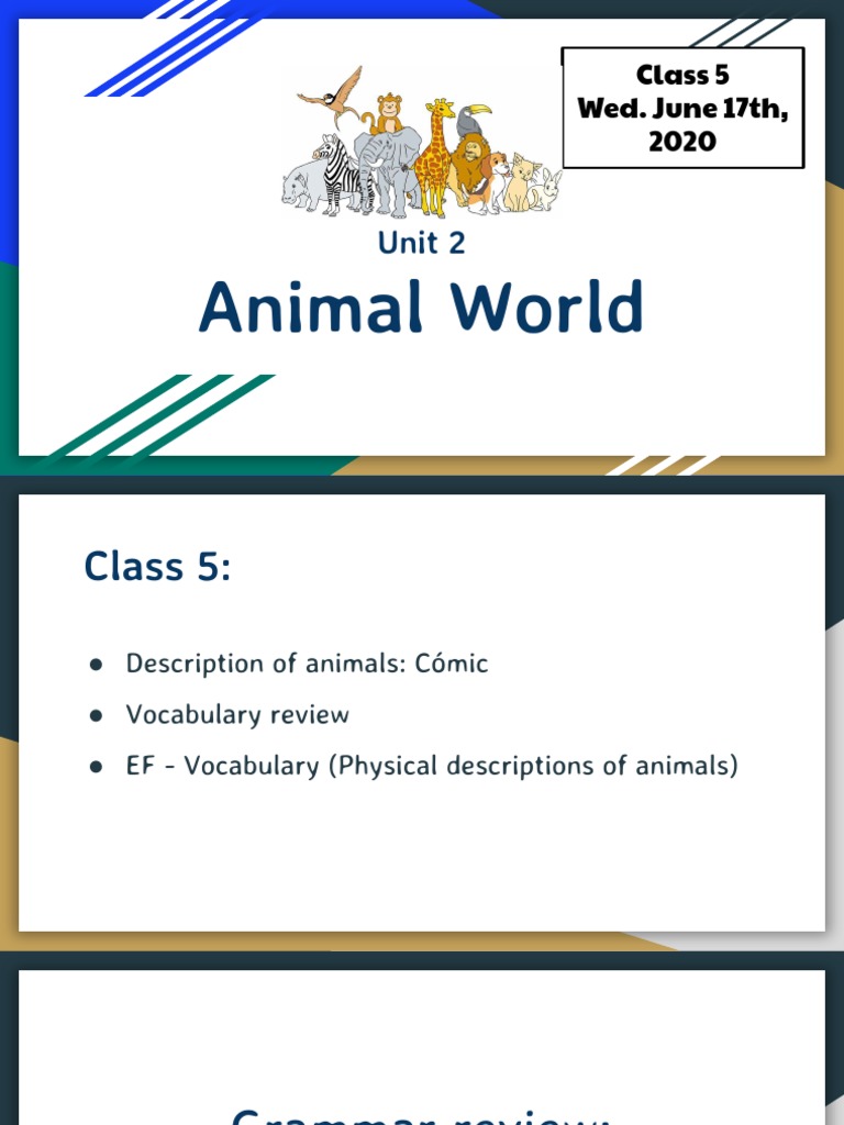 Class 5 - Animal World PDF | PDF