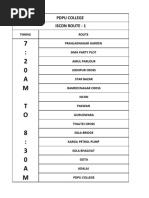 Surat City Bus Route Timetable | PDF