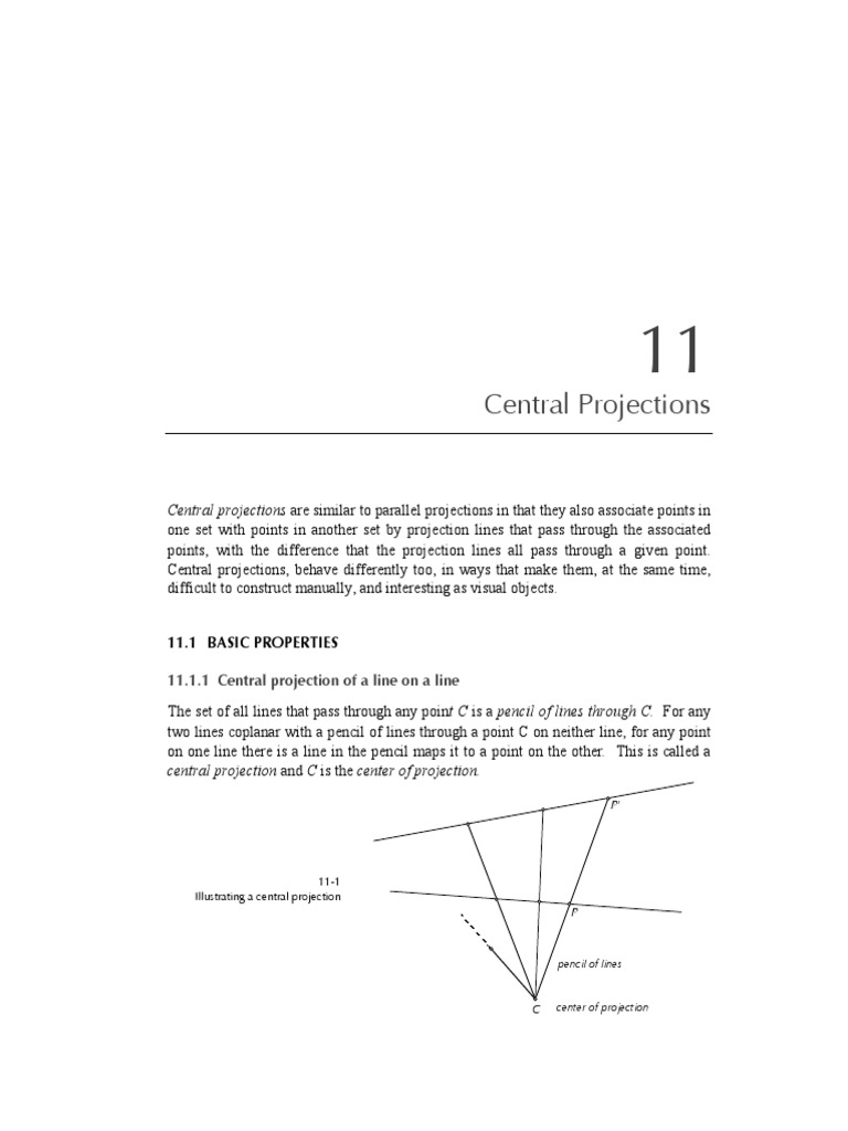 Central Projections: Central Projections Are Similar To Parallel ...