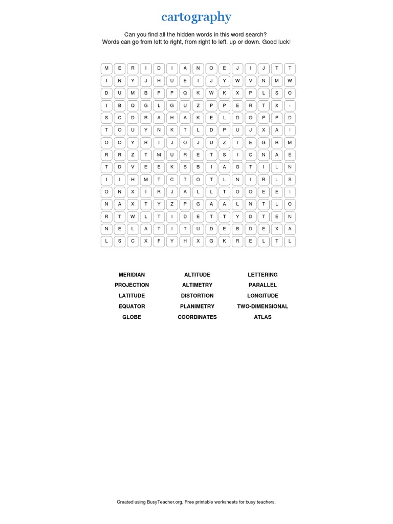Can You Find All The Hidden Words in This Word Search? Words Can Go ...