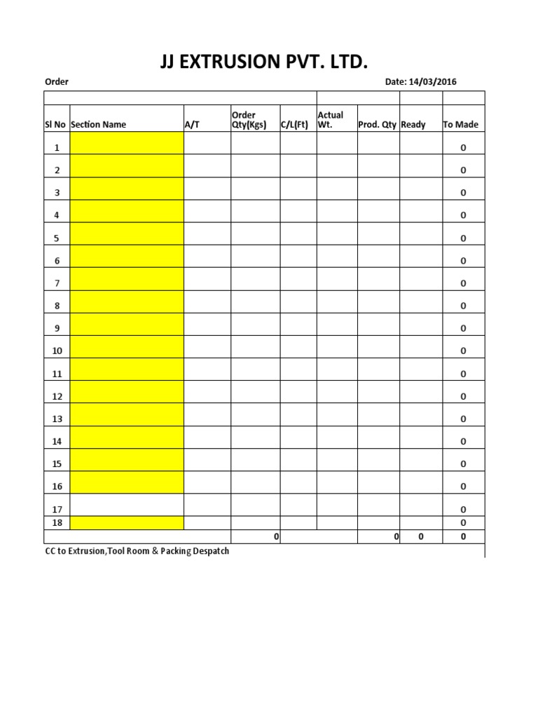 Daily Production Entry | PDF