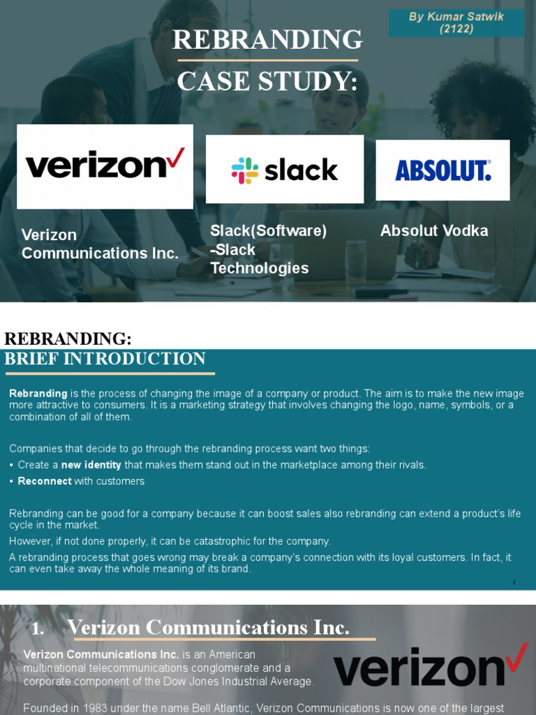 REBRANDING - Case Study | PDF | Brand | Verizon Communications