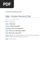 2018/2019 Disaster Recovery Test Report | PDF | Disaster Recovery ...